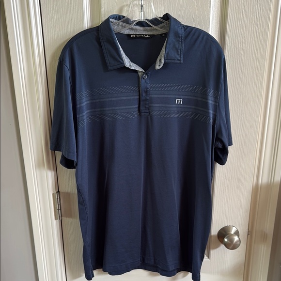 Travis Mathew | Shirts | Travis Mathew Dark Blue Polo Shirt Size Xl ...